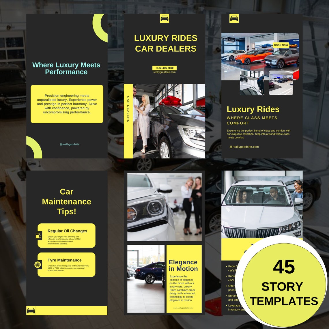 Car Dealers 200 Templates Social Media Posts Real Content Stories ...