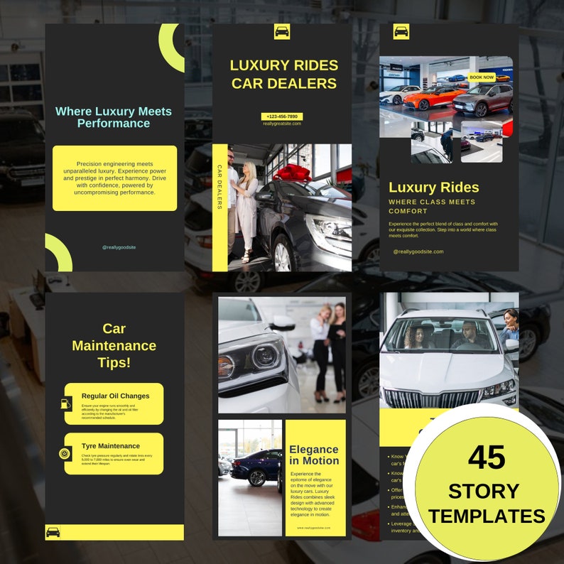 Car Dealers 200 Templates Social Media Posts Real Content Stories ...