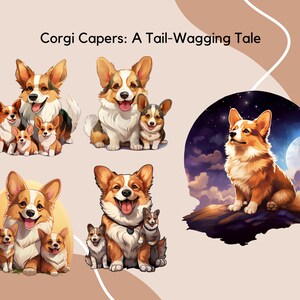 The Corgi Connection 21 Cliparts Pack Pembroke Corgi PNG - Etsy