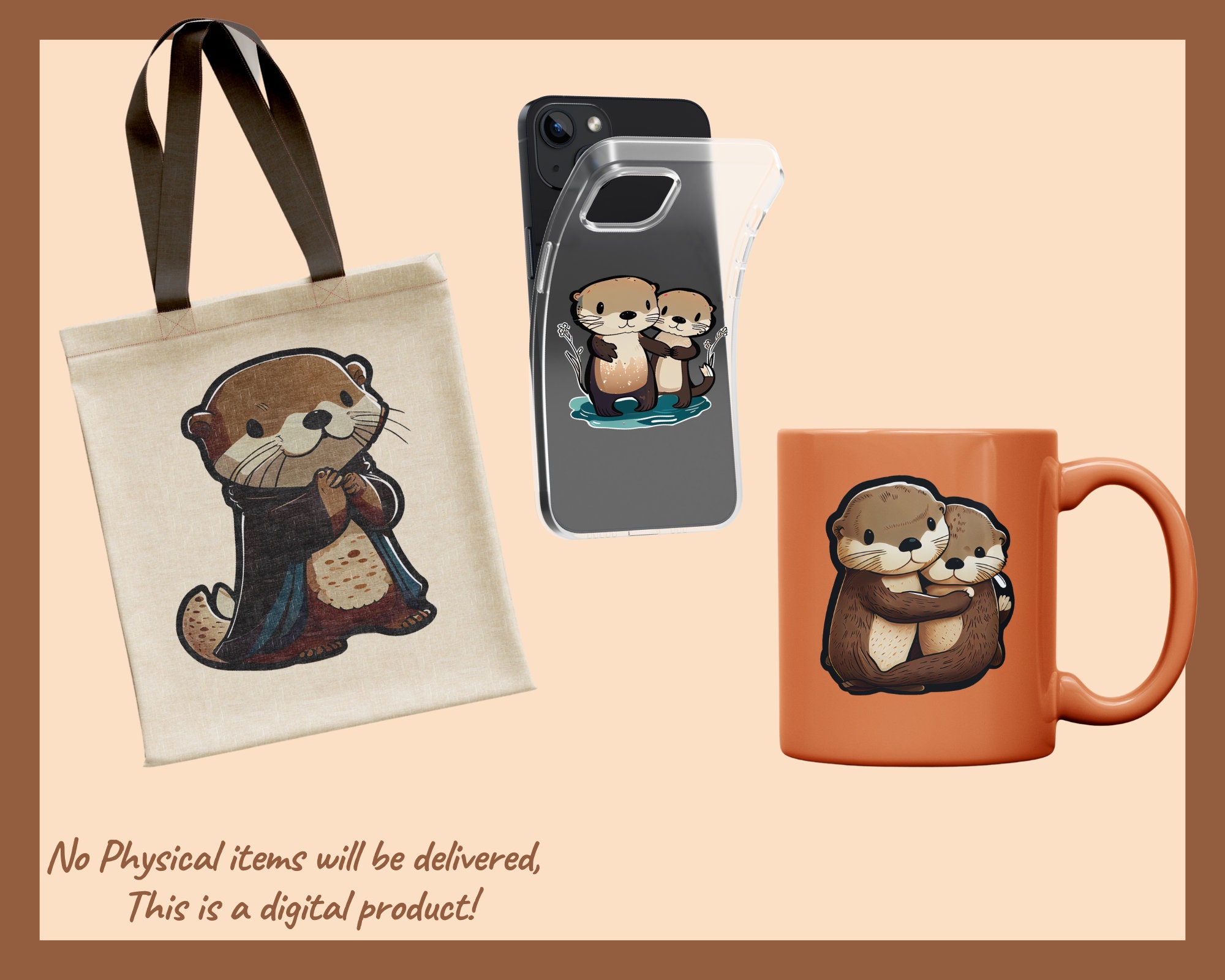 Cute Otter PNG Clipart Pack - 35+ Charming Otter Designs for Crafts ...
