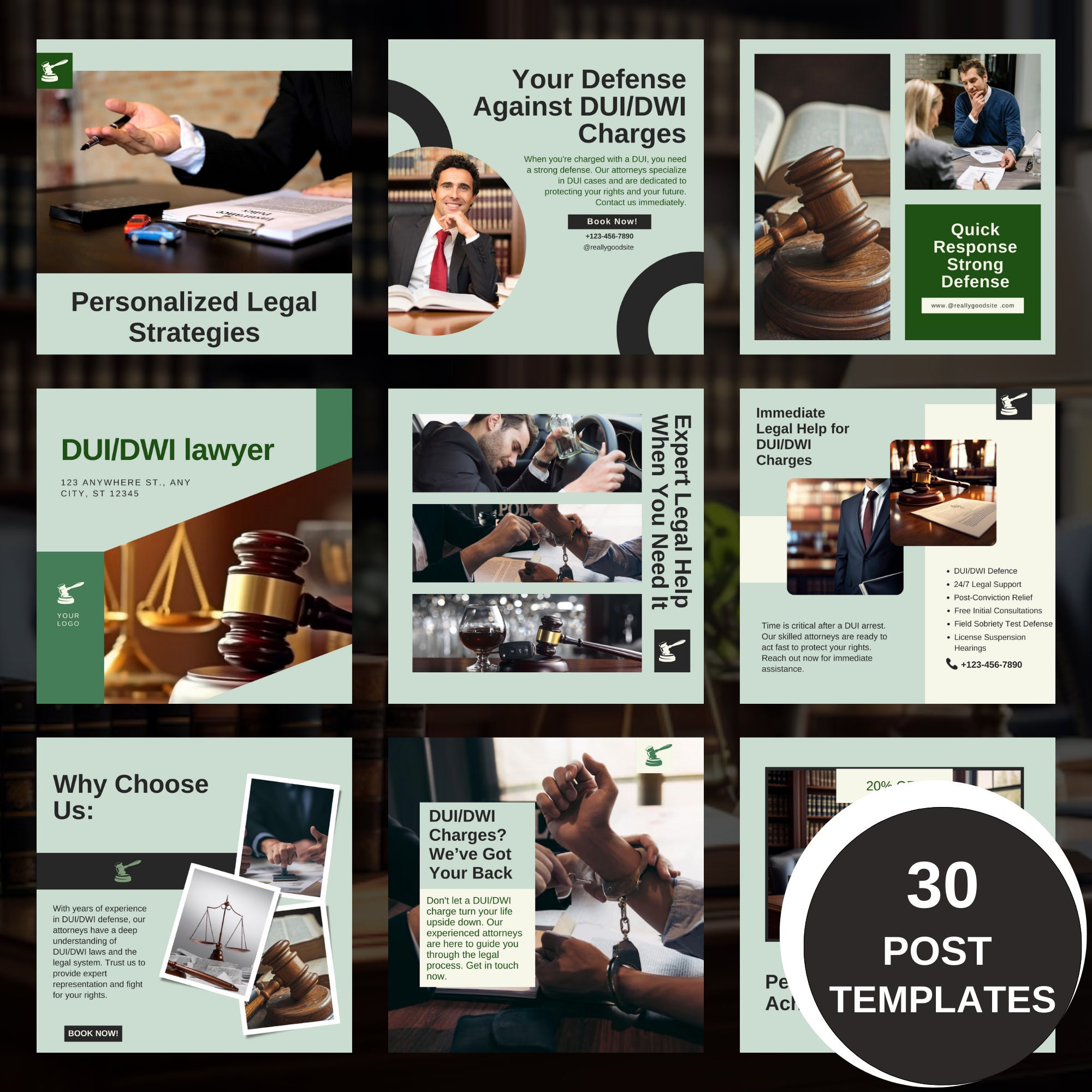 30 DUI/DWI Lawyer Business Templates Editable Canva Designs Canva ...