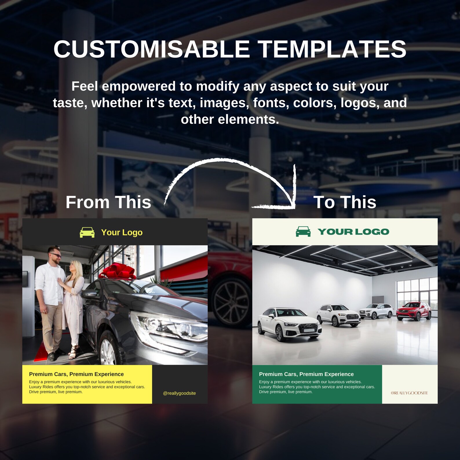 Car Dealers 200 Templates Social Media Posts Real Content Stories ...