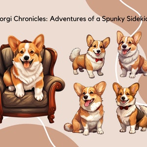 The Corgi Connection 21 Cliparts Pack Pembroke Corgi PNG - Etsy