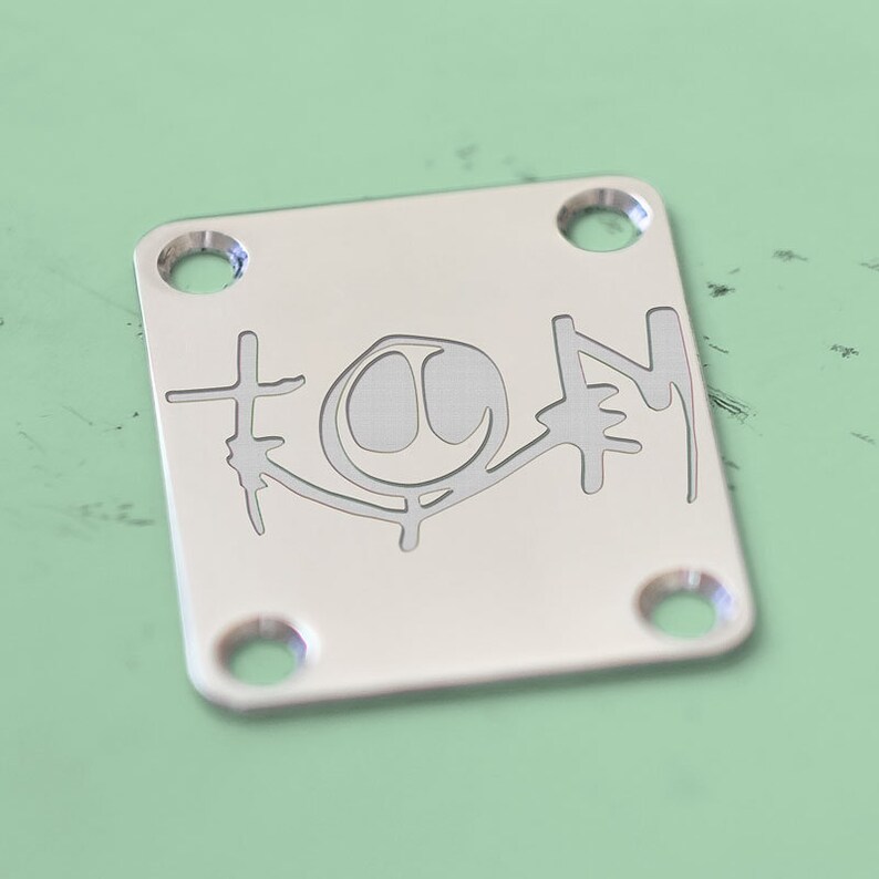 Neck Plate Tom Delonge 2023 Reissue Custom by Blaudez Guitars - Etsy