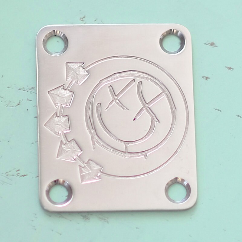 Blink 182 Smiley Logo Guitar/bass Neck Plate - Etsy