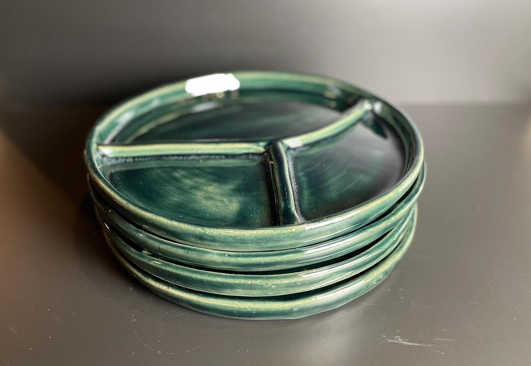 Large Dinner Plate With Dividers for Your Gourmet Dinner! Choose Your ...