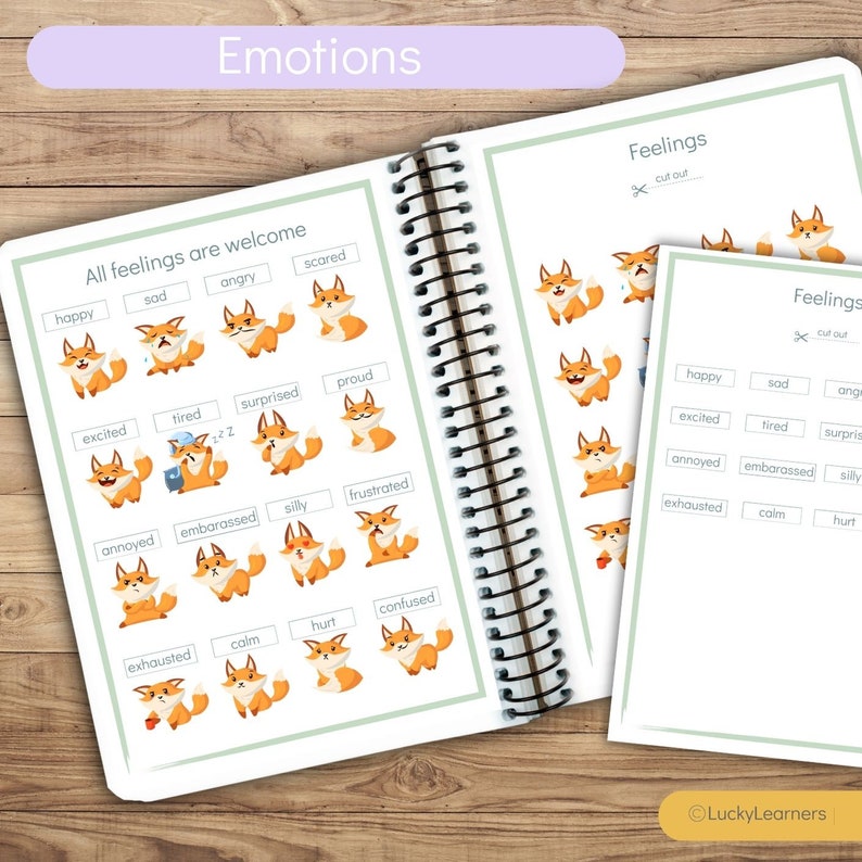 Printable Emotions Bundle Activity for Toddlers Feelings Montessori ...