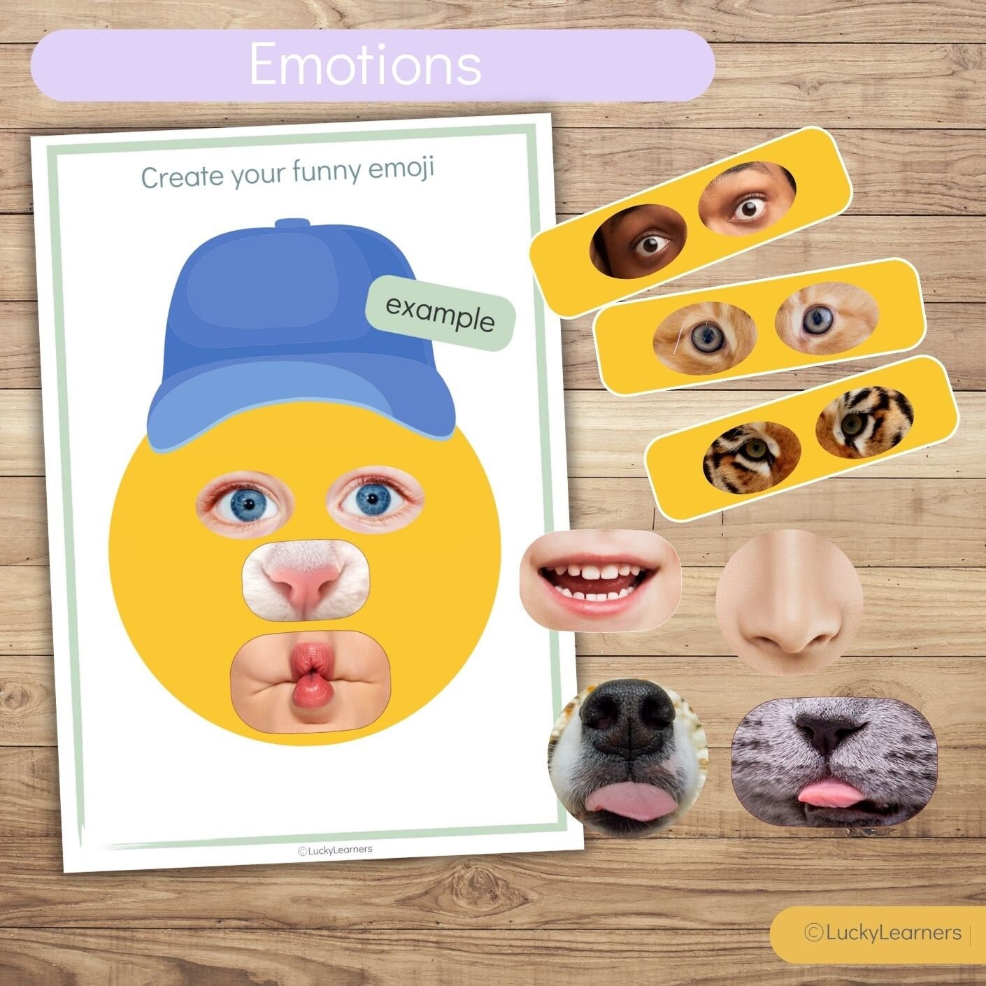 Printable Emotions Bundle Activity for Toddlers Feelings Montessori ...