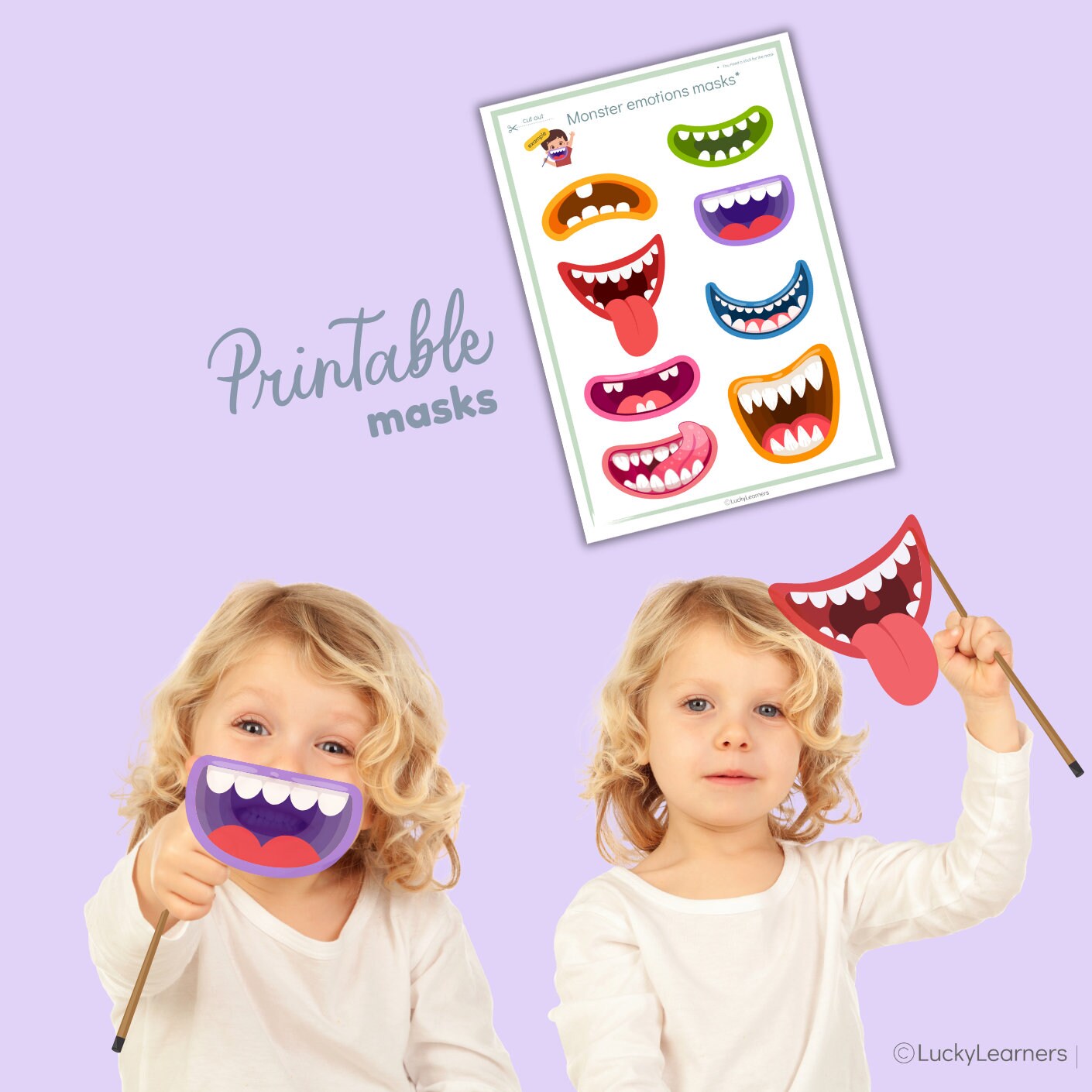 Printable Emotions Bundle Activity for Toddlers Feelings Montessori ...