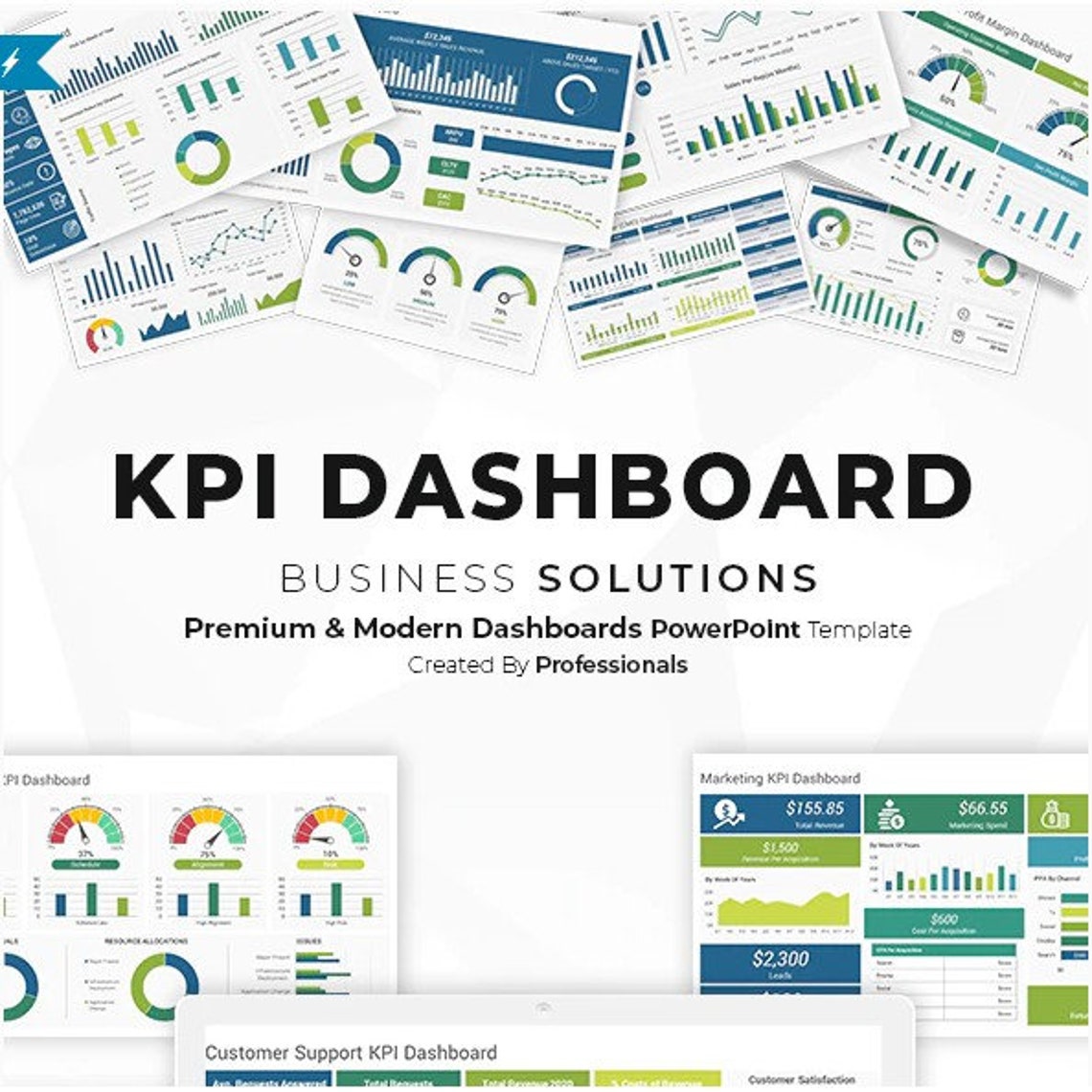 1000+ Multipurpose KPI Data Chart - Business + Animated Microsoft Power ...