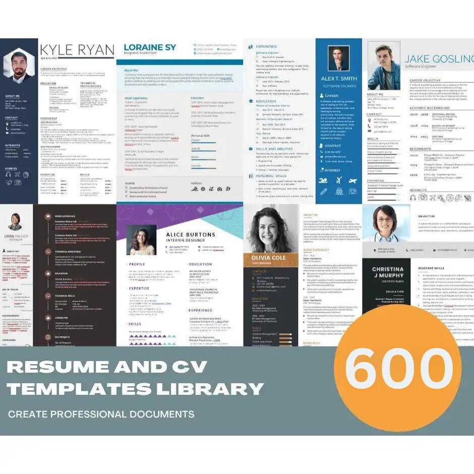600+ Mega Resume Templates Bundle: Your Gateway to Professional and Eye ...