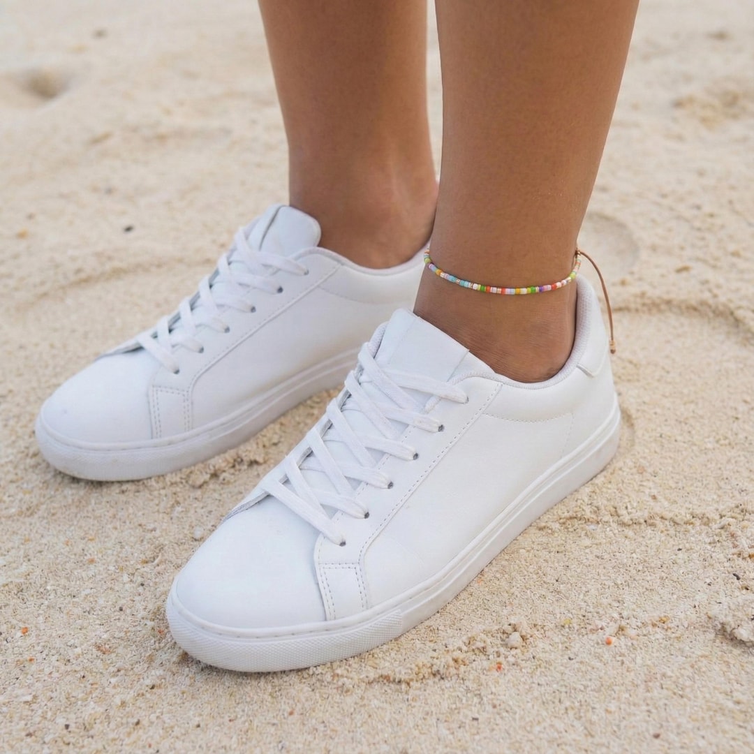 Rainbow Summer Anklet, Adjustable 14cm-28cm, Surfer Anklet, Boho ...