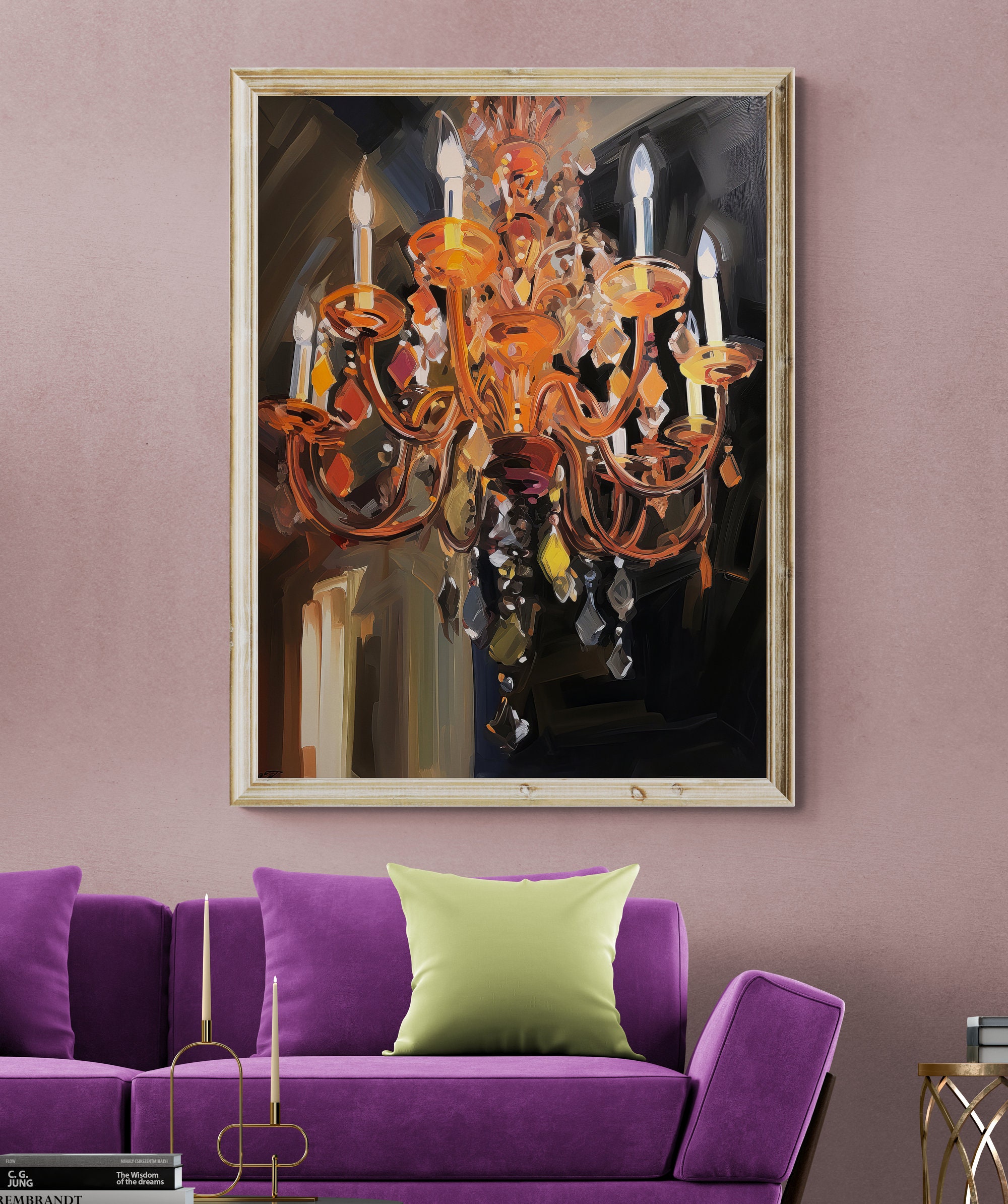 Chandelier Printable | Retro Lighting | Digital Download | Furniture ...