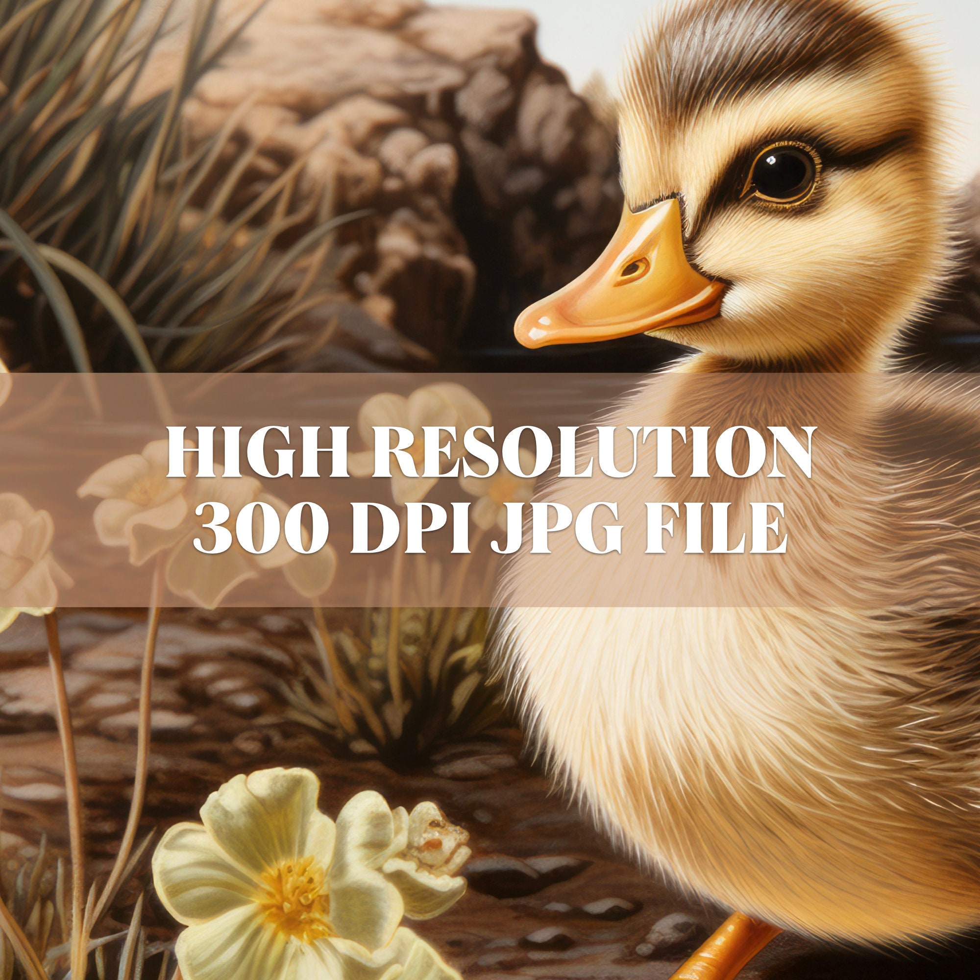 Baby Duck Printable | Vintage Animal | Digital Download | Duck ...