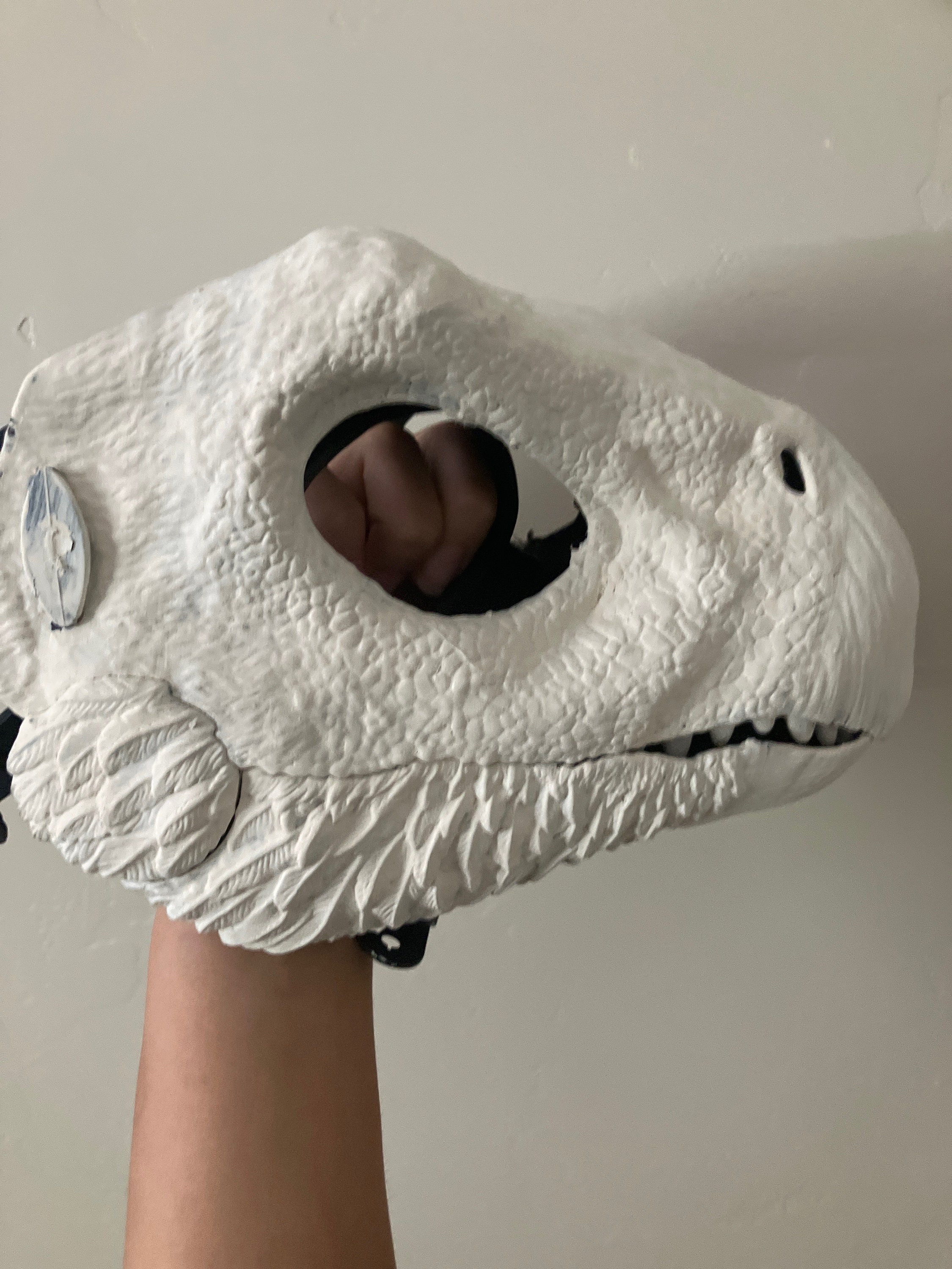 Dino Mask-painted-green - Etsy