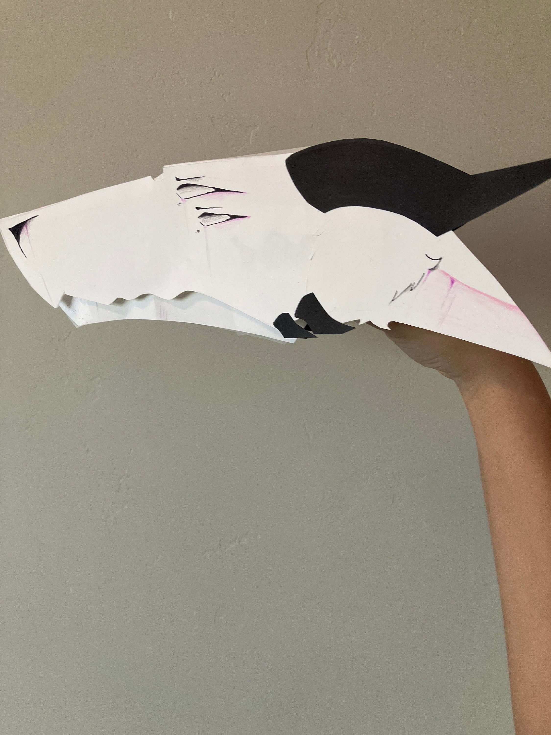 Paper Puppet Dragon Custom Made Hand Drawn Art - Etsy