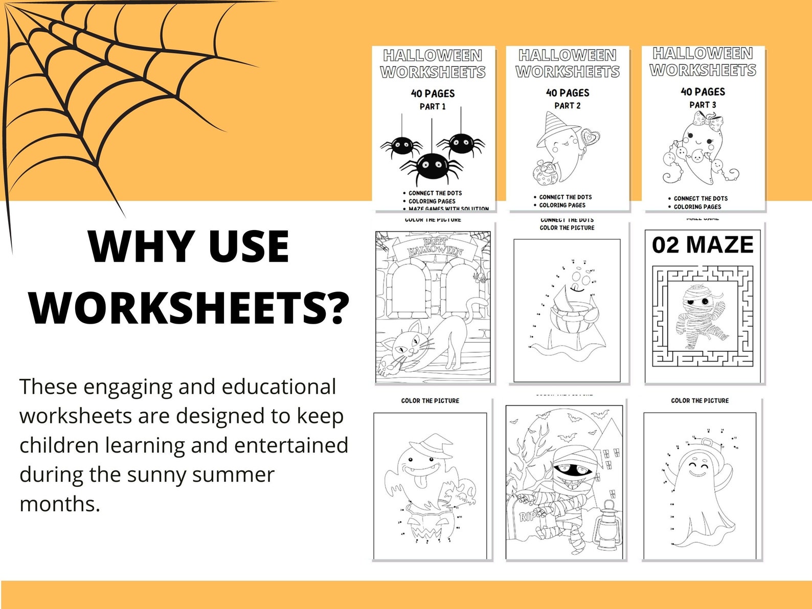 Spooktacular Halloween Printable Worksheets for Kids Download Activity ...