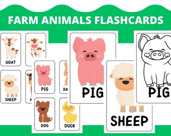 Printable Wild Animals Flashcards BONUS Free Worksheets ESL Animal ...