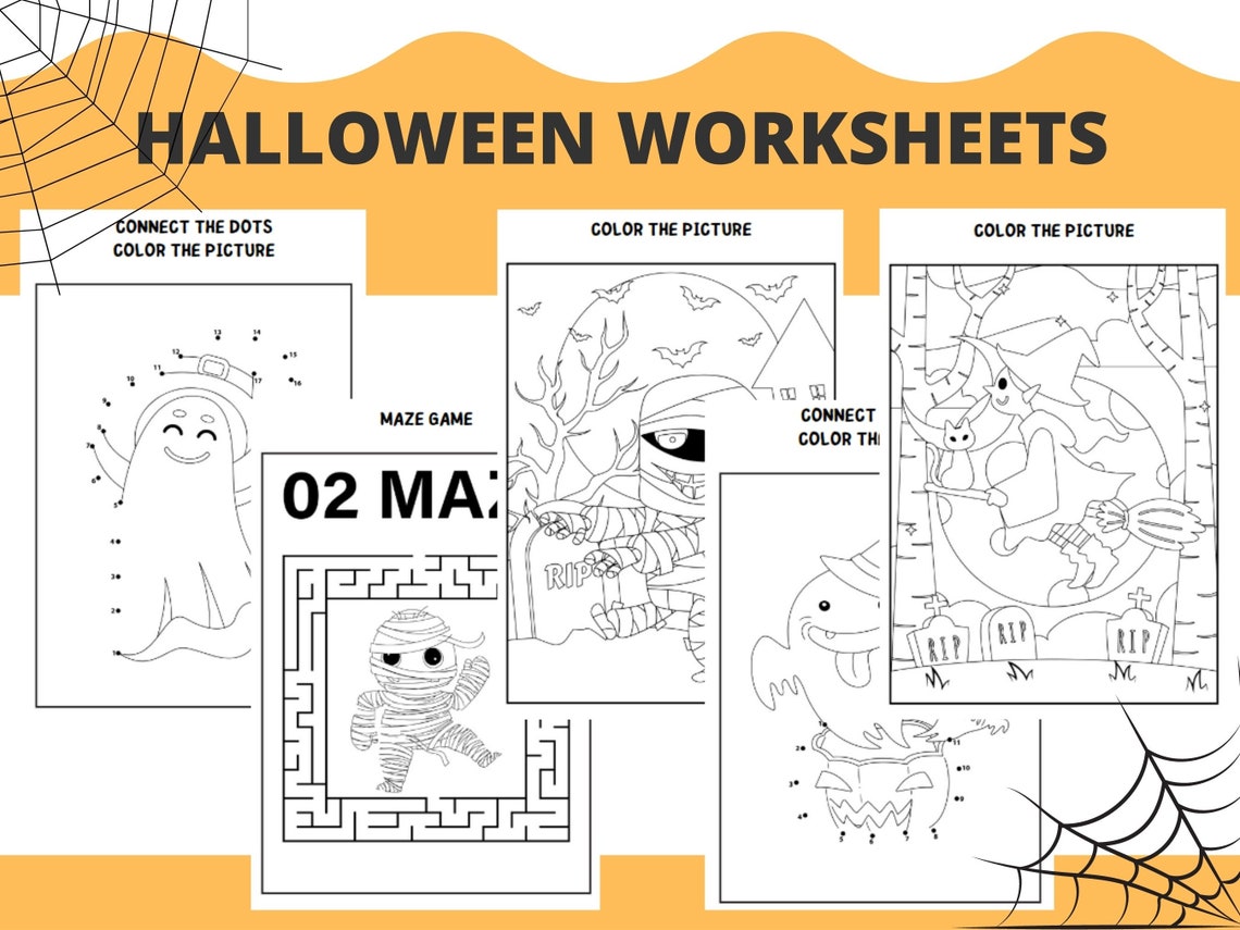 Spooktacular Halloween Printable Worksheets for Kids Download Activity ...