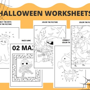 Spooktacular Halloween Printable Worksheets for Kids Download Activity ...