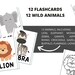 Printable Wild Animals Flashcards BONUS Free Worksheets ESL Animal ...