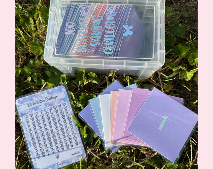 100 Butterflies Challenge | 100 Envelope Saving Challenge | Saving Box ...