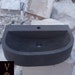 Basalt Black Stone D Design Sink With Faucet Hole 100% Natural Stone ...