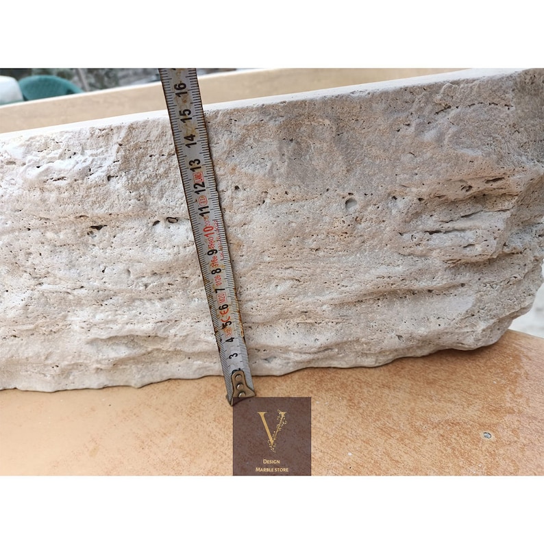 Travertine Trough Sink Natural Sink 100% Natural Stone Handcrafted ...