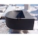 Basalt Black Stone D Design Sink With Faucet Hole 100% Natural Stone ...