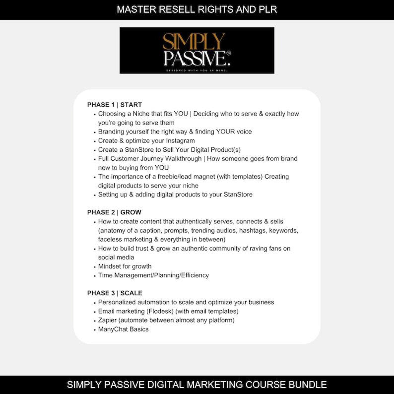 Simply Passive Digital Marketing Course With Master Resell Rights MRR ...