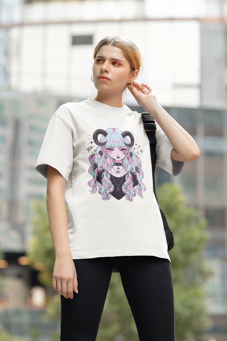 Pastel Goth T-shirt Anime Goth T Shirt Goth Girl Tshirt - Etsy