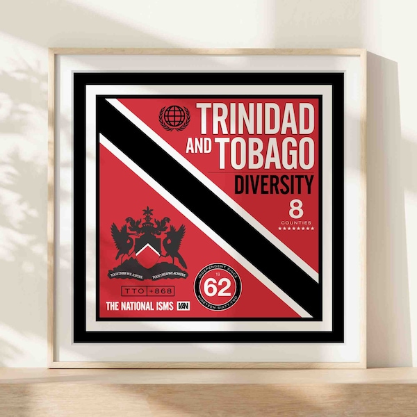 Trinidad Map Poster - Etsy