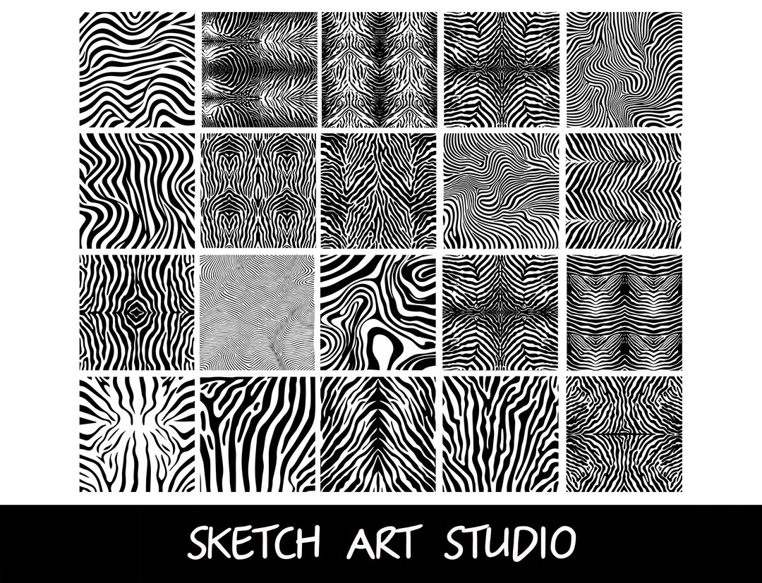 Zebra Stripes SVG, Animal Print Pattern - Etsy
