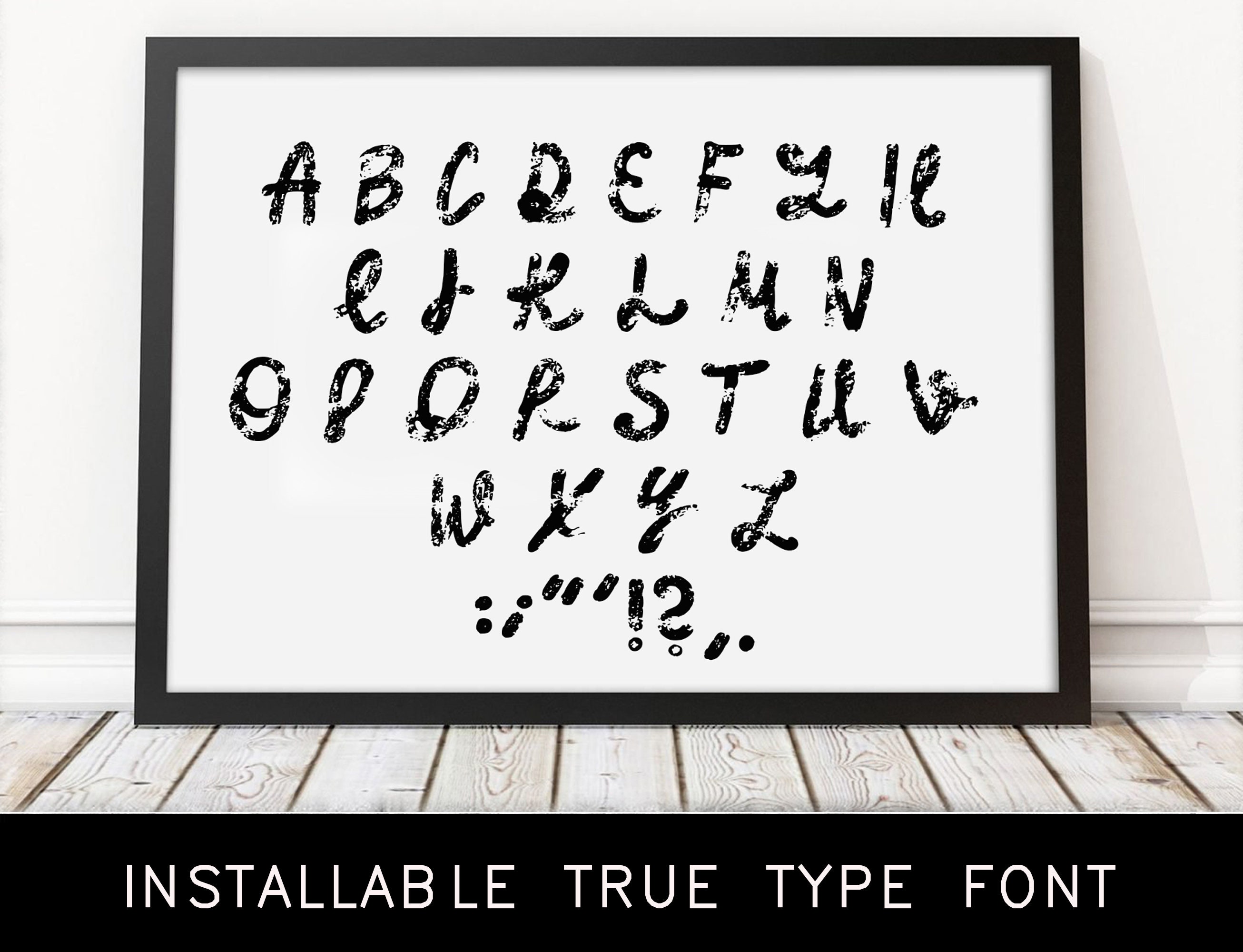 CHALKBOARD TTF, Chalk Font, Installable True Type Font, Commercial Use ...