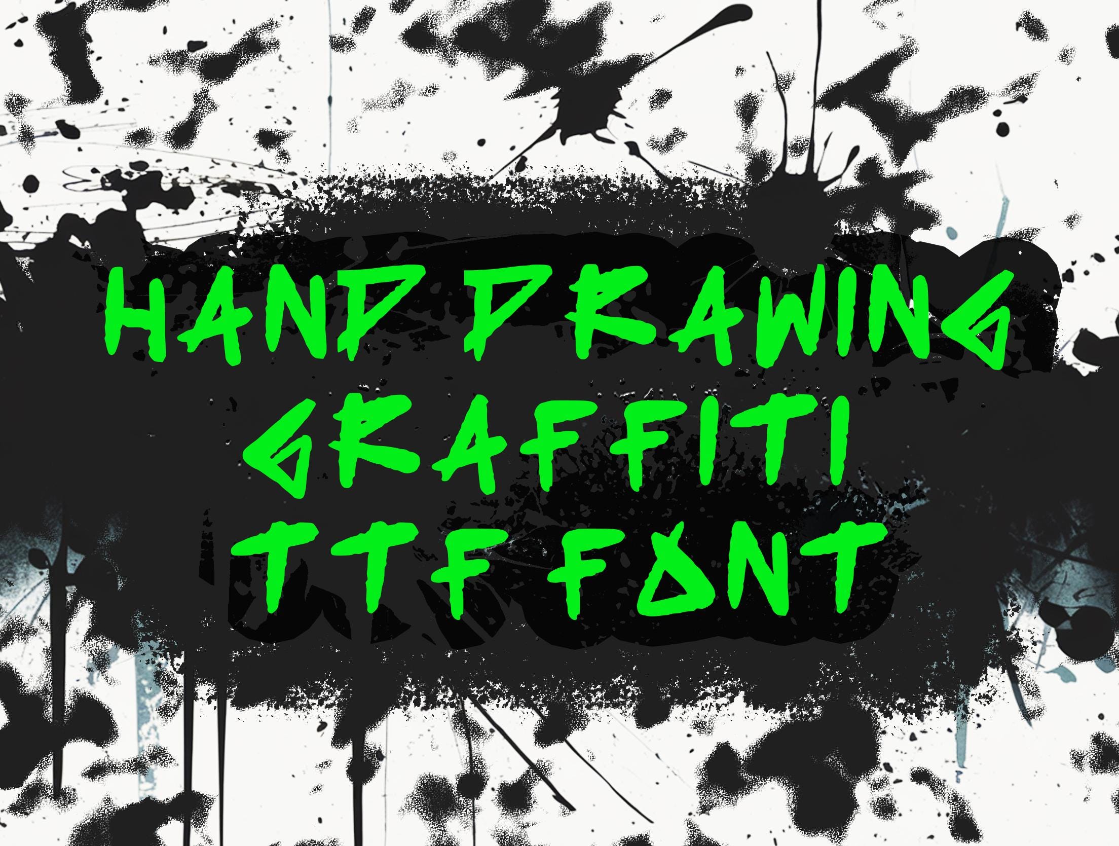 Handwritten Graffiti Font - Etsy