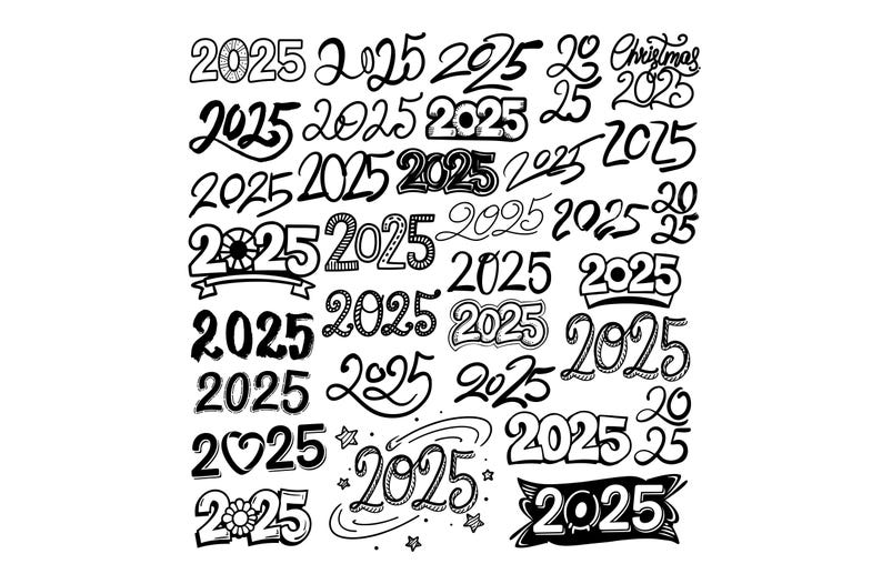 2025 Doodle Leterring - Etsy