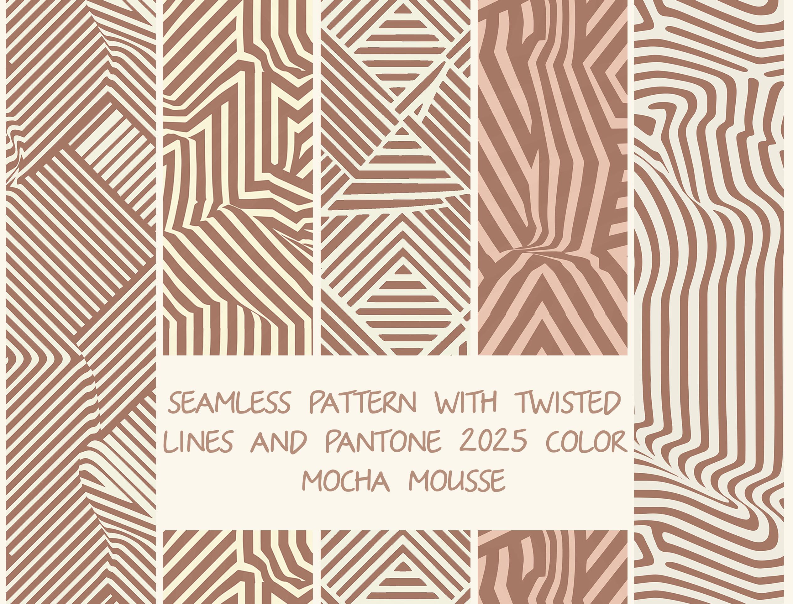 Mocha Mousse Patterns Collection - Etsy