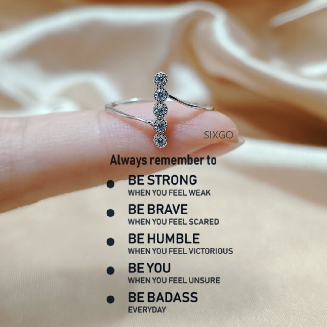 Be You Badass Dots Ring-christmas Gift for Daughter Family Friend-self ...