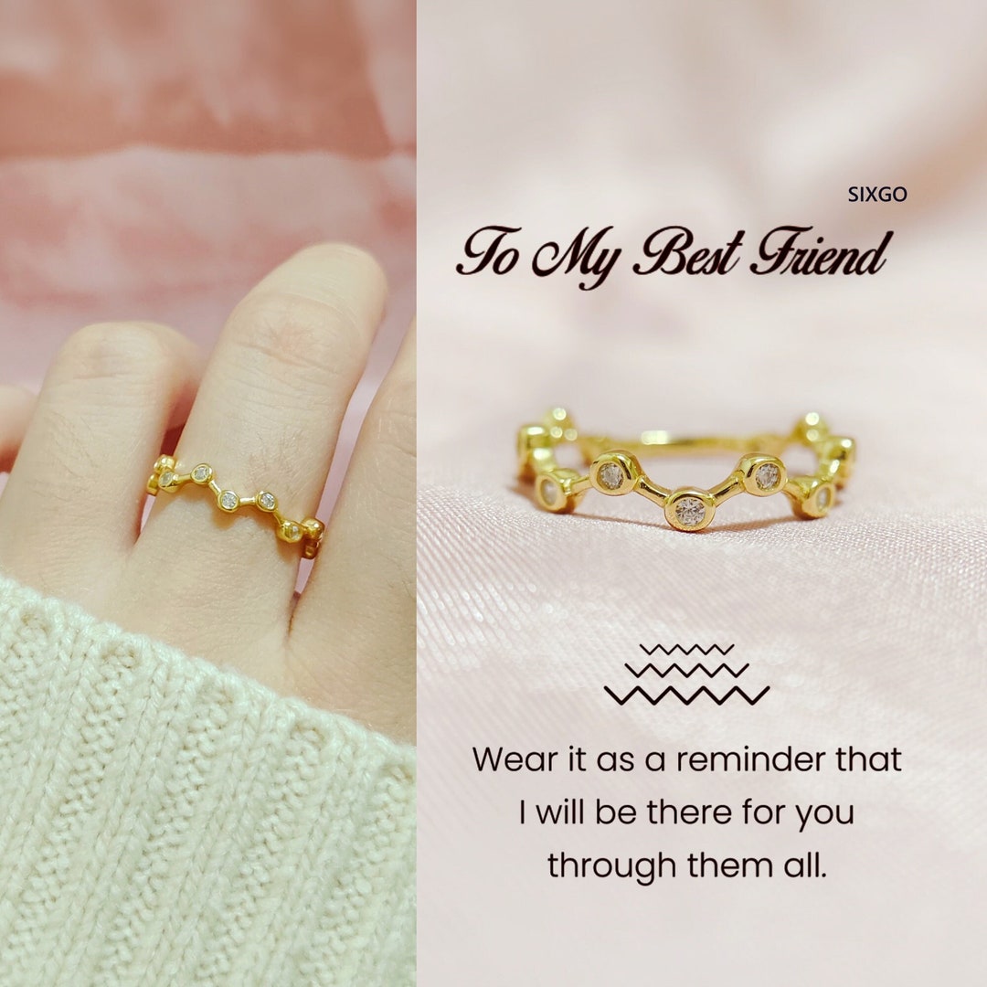 To My Best Friend Highs and Lows Ring-gifts for Friend-wave Ring ...