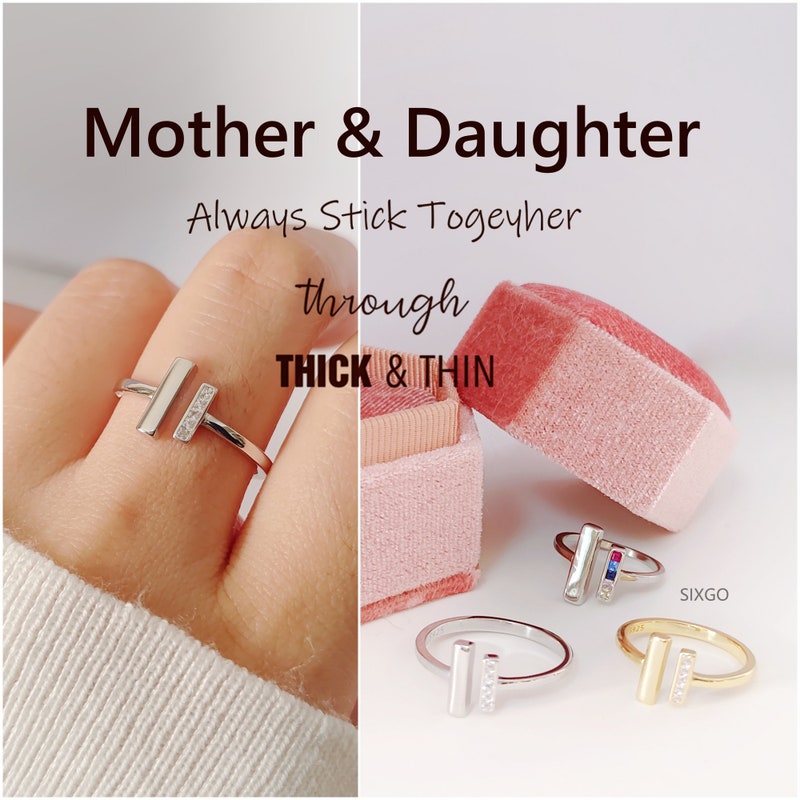Mother Daughter Ring - Etsy