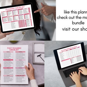 Customizable PINK Family Chore Chart, Canva Template,printable Weekly ...