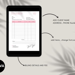 Editable Order Form and Invoice Template for Small Business - Etsy