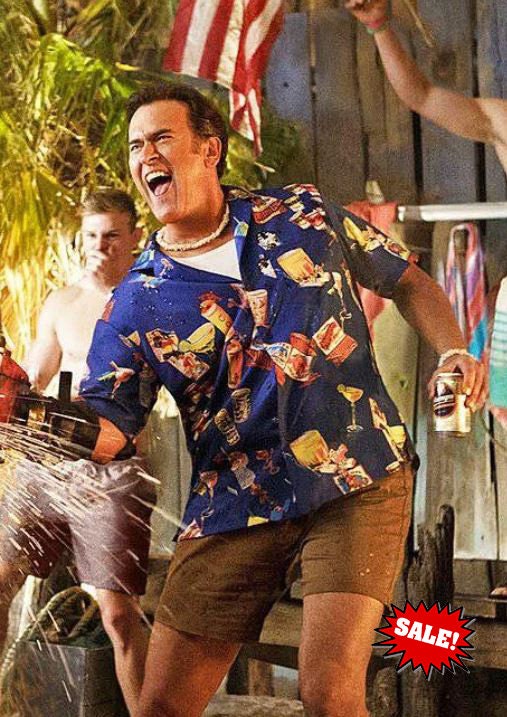 Ash Hawaiian Shirt, Ash vs Evil Dead Cosplay, Ash Williams Costume sold ...