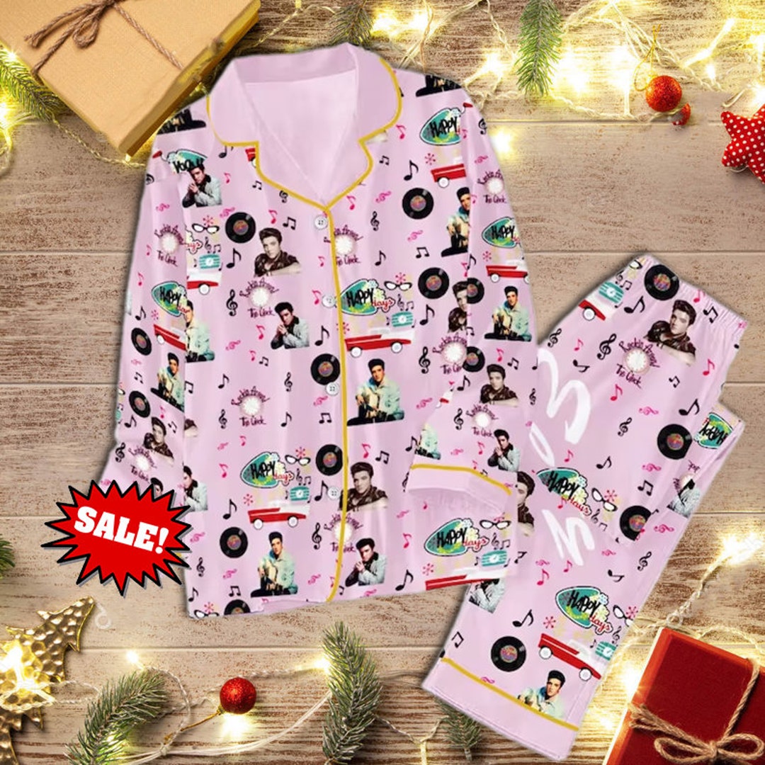 Elvis Pajamas Set Elvis Presley Pajamas Set King of Rock and - Etsy UK