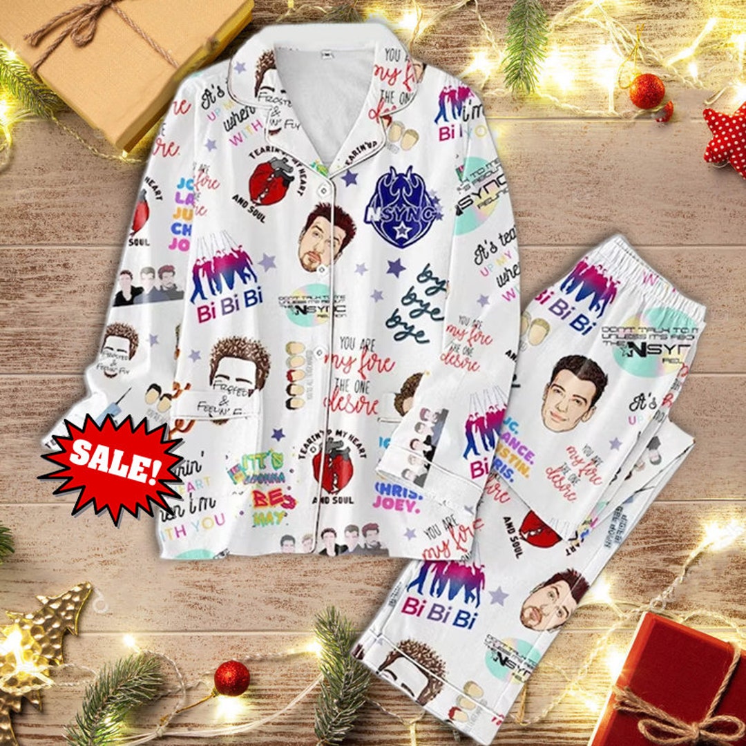 Christmas Nsync Pajamas Set Nsync Womens Pajamas Team Nsync - Etsy