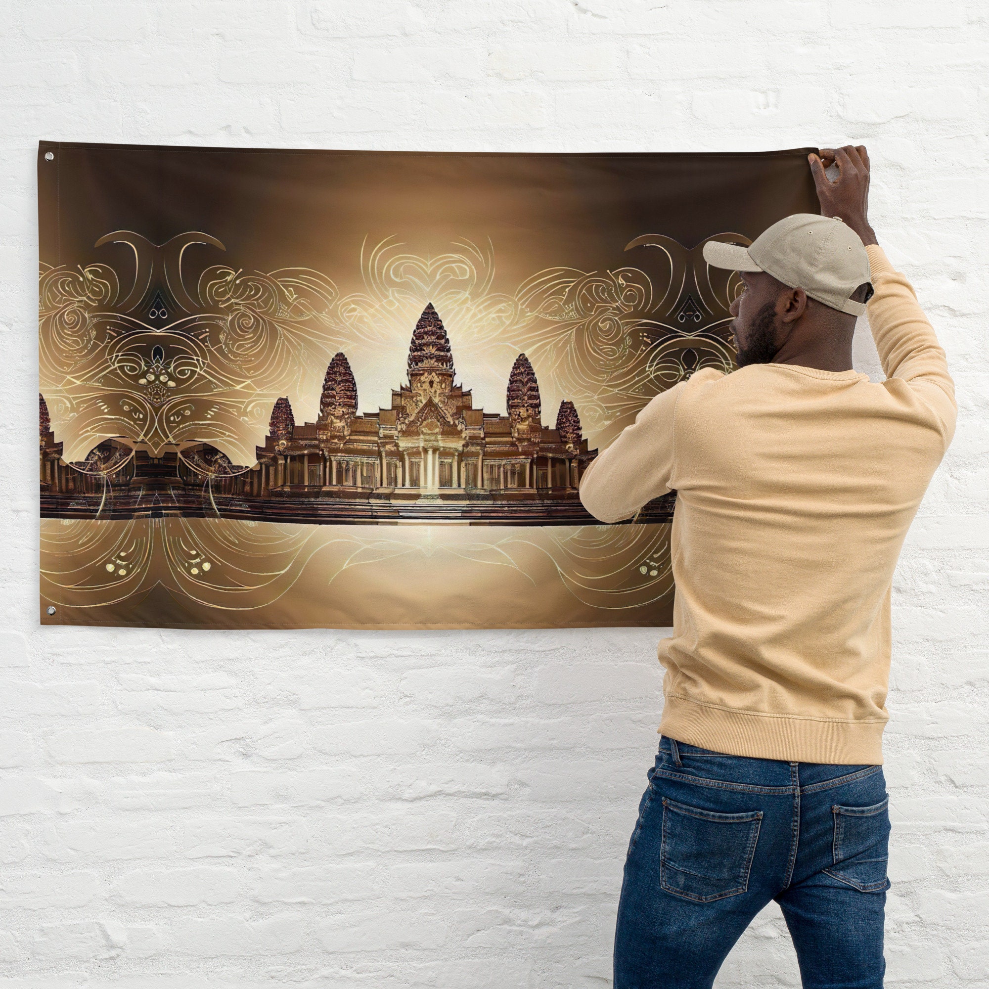 Cambodian Angkor Wat Temple Flag - Etsy