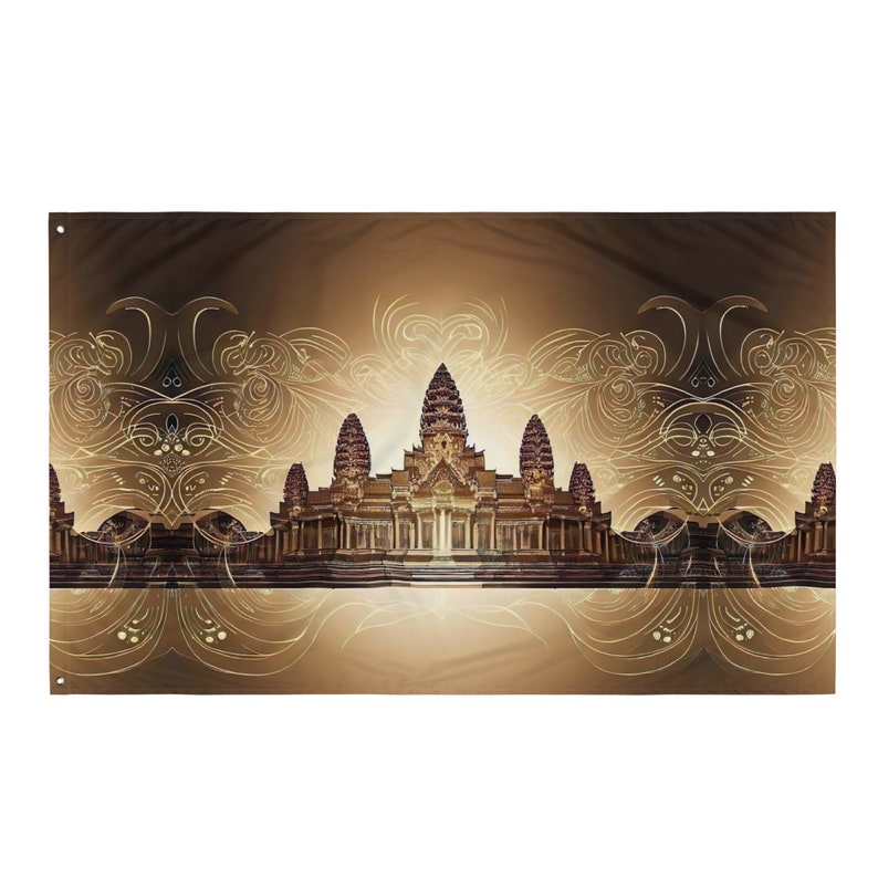 Cambodian Angkor Wat Temple Flag - Etsy