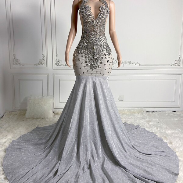 Grey Prom Dresses - Etsy