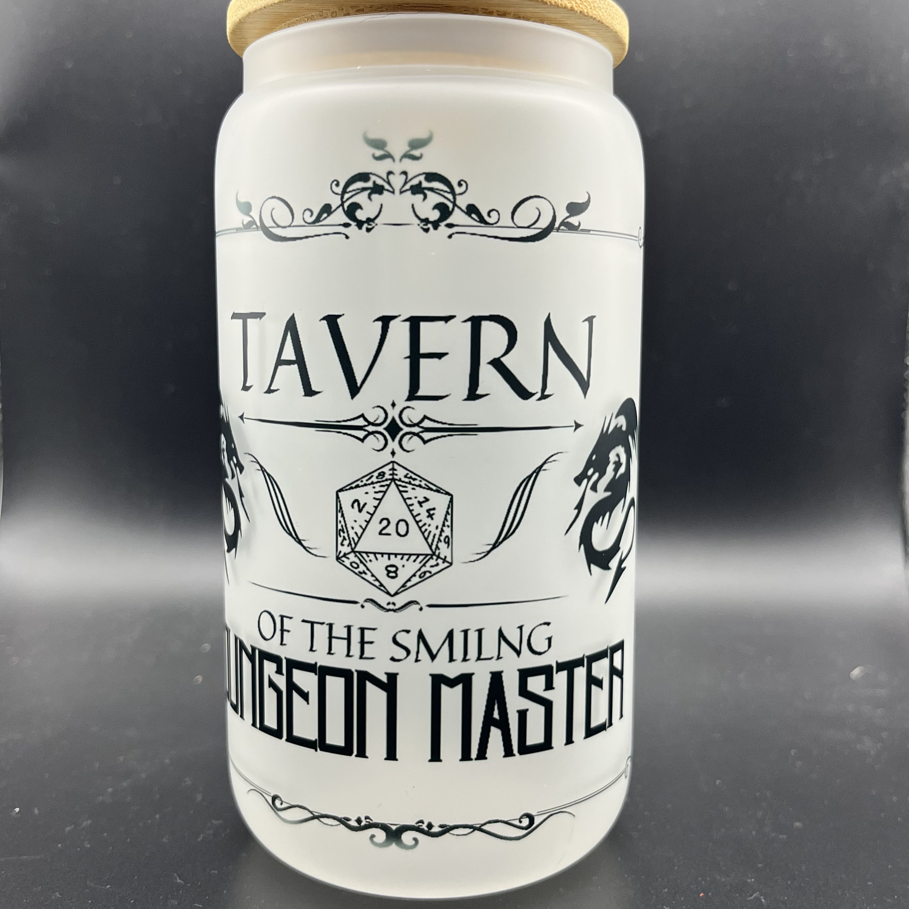Tavern of the Smiling Dungeon Master Frosted Glass Tumbler D'n'd ...