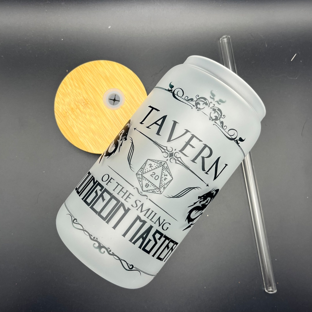 Tavern of the Smiling Dungeon Master Frosted Glass Tumbler | D'n'd ...